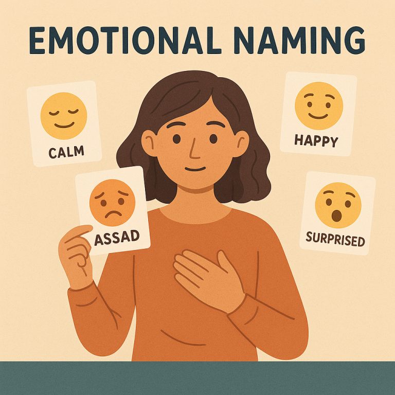 Emotional Naming – Name it to tame it; helps regulate intense feelings.